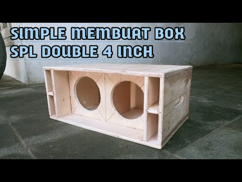 cara membuat box SPL double 4 inch - YouTube
