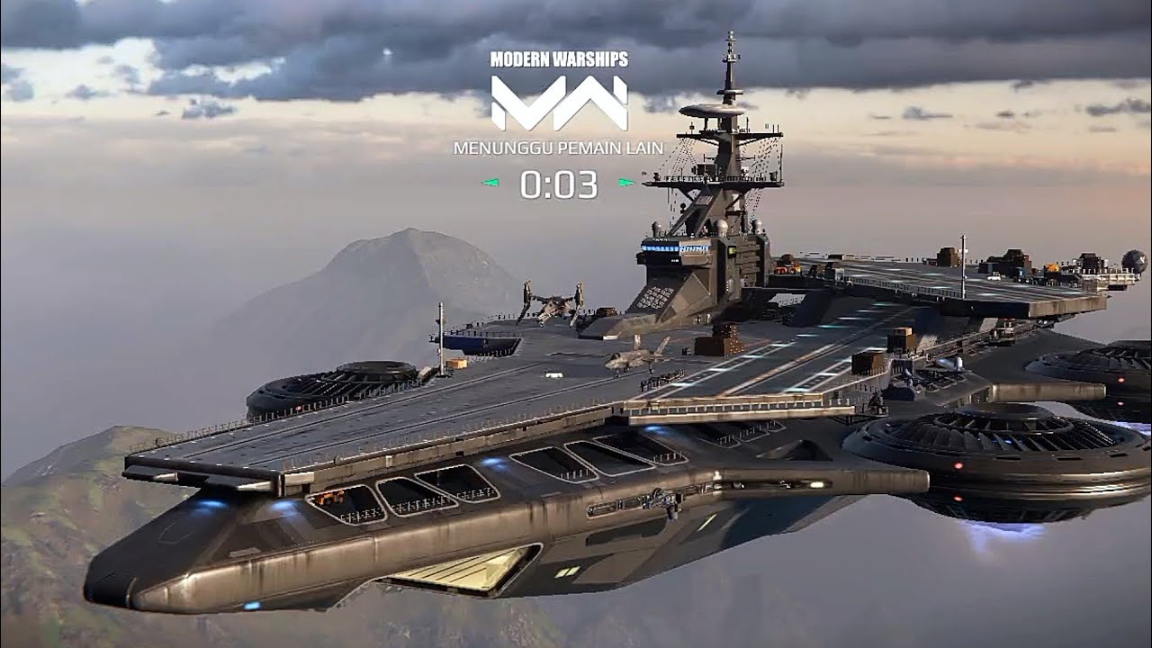USS Musk ( CVN-X) Buff - Modern Warships Helicarrier Leviathan Battle Gameplay - YouTube