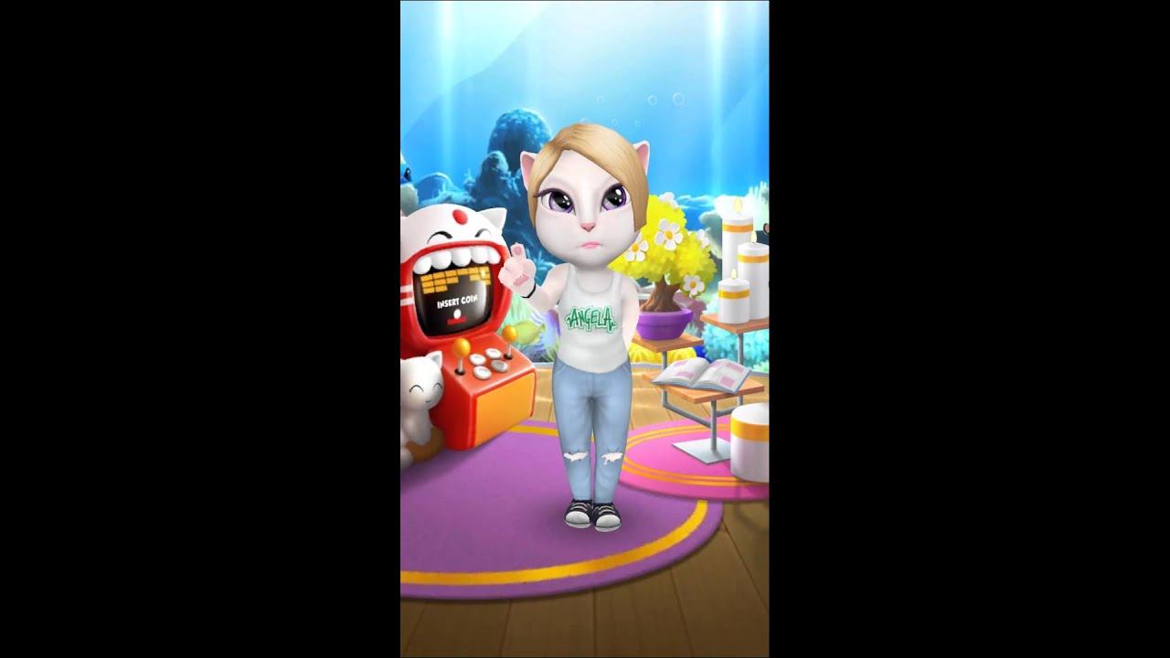 [My Talking Angela] Angry and happy - YouTube