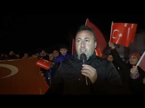 Şehitler için konvoy düzenlendi