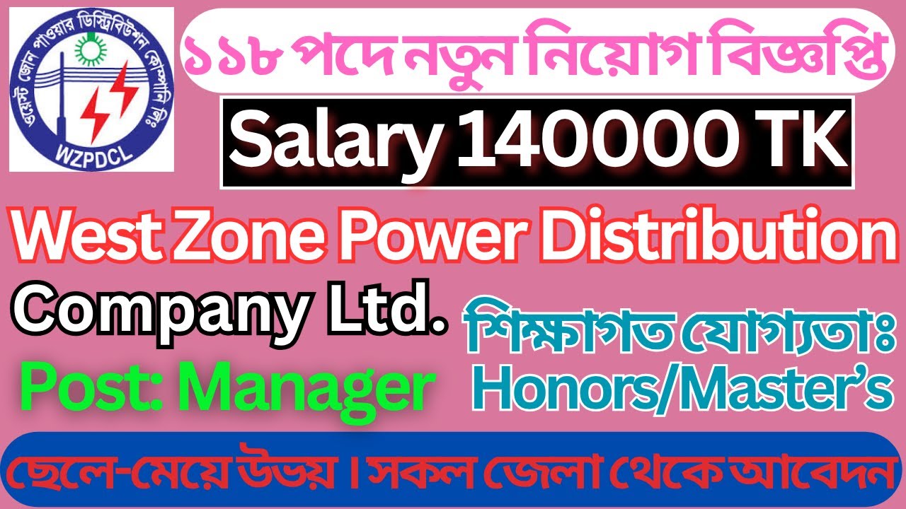 WZPDCL Job Circular 2025 Apply Online | Govt Job Circular 2025 - YouTube