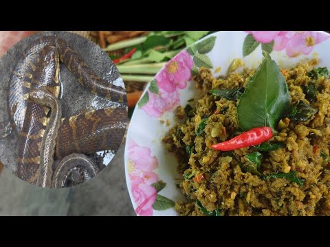 How to Make Spicy Fried Snake with Hot Basil - A Unique Delicacy - YouTube