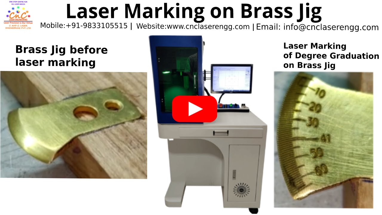 Laser Marking on Brass Jig video from C. And C. Laser Engineering ...