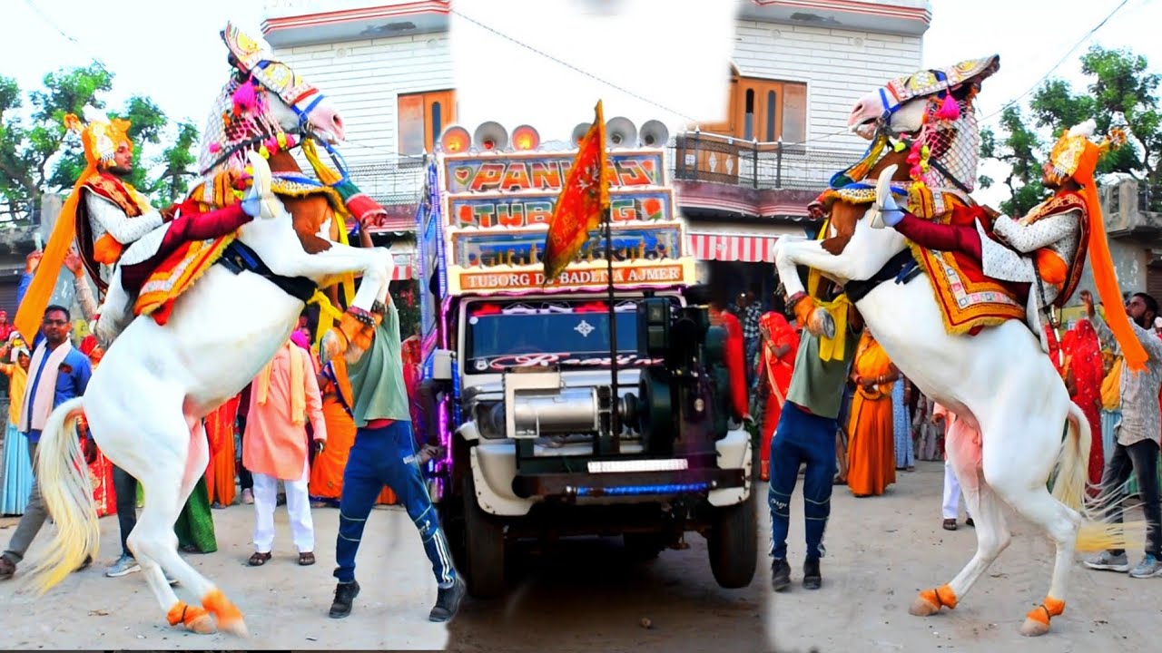 राजस्थानी सुपरहिट बारात - Tuborg dj badliya !! Ghodi Dance With Dj ...