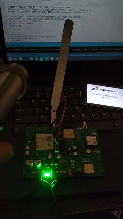 Reading sensor URM14 -RS485 sensor Ultrasonic - YouTube