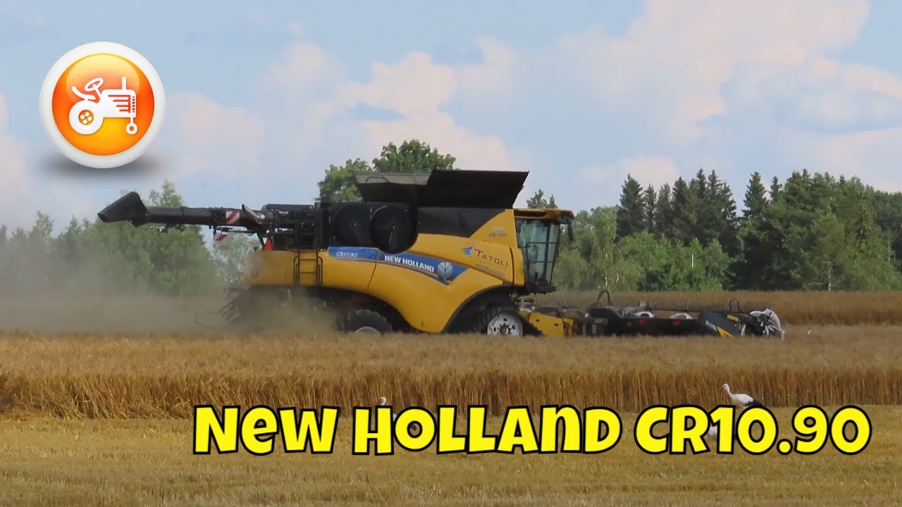 Harvest 2025 | New Holland CR10.90 combine & MacDon FD241 header - YouTube