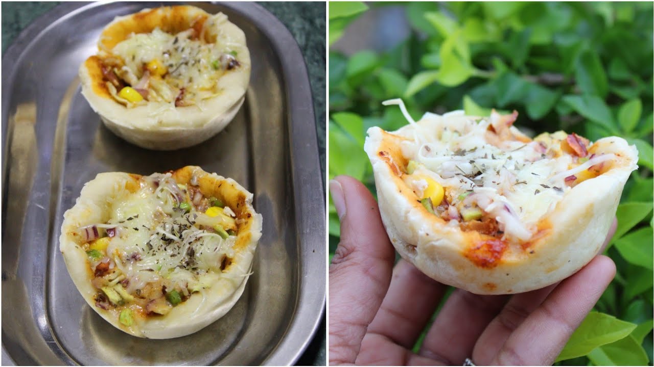 कटौरी पिज्जा| katori pizza recipe| pizza bowl recipe| BY LEENA SINGODIA ...