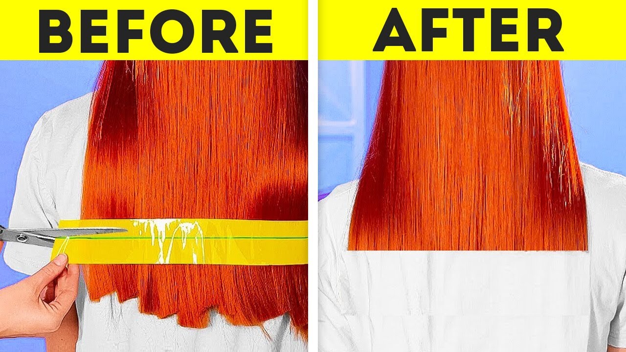 Cool hair transformations and hacks - YouTube