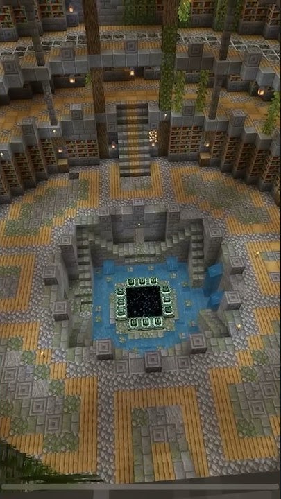 砦の遺跡と要塞を繋ぐ村。Minecraft bulid: Stronghold to Bastion Remnant #shorts # ...