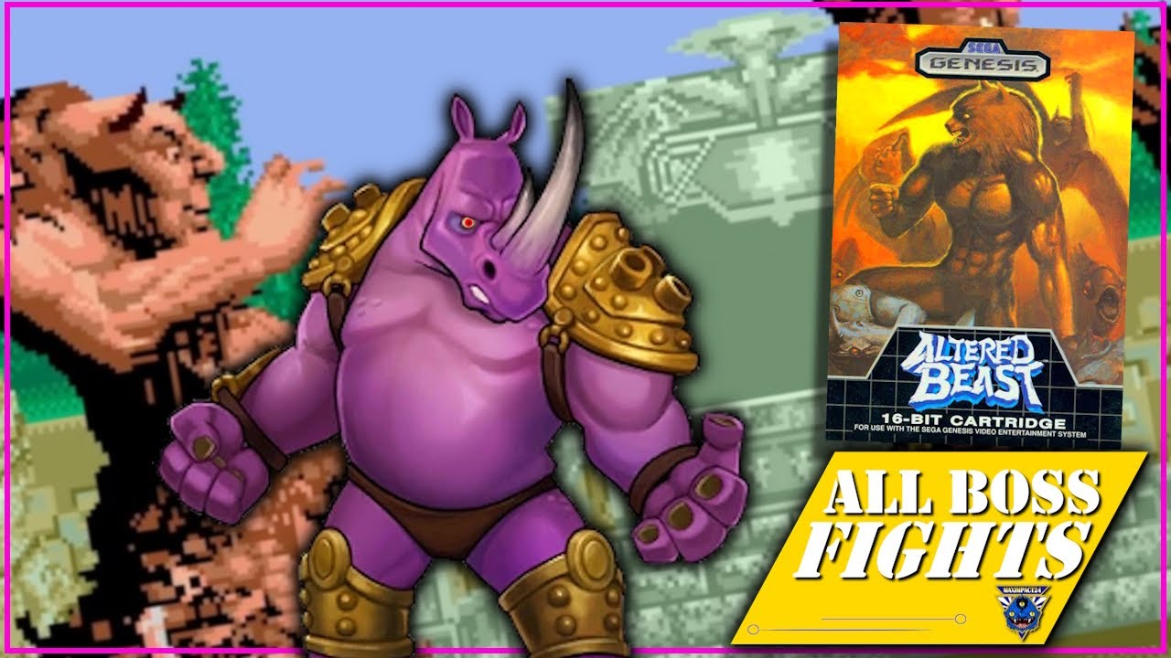 Altered Beast (Sega Genesis) ALL BOSSES - YouTube