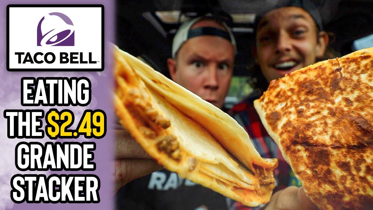 Reviewing Taco Bell's $2.49 Grande Stacker 🌮🔥 - YouTube
