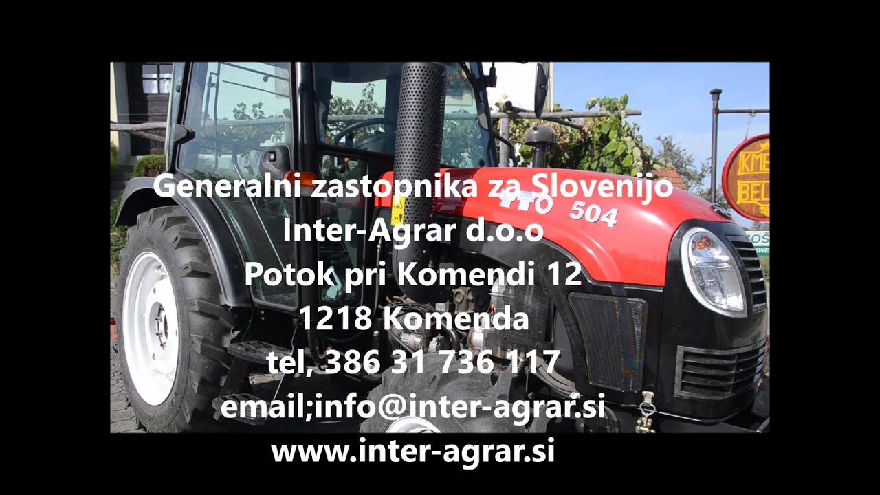 Traktor YTO 504 - YouTube