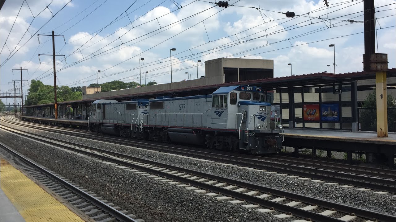 Amtrak HD 60 FPS: MPI GP15D 579 + 577 Lite Move @ Metropark 7/7/15 ...