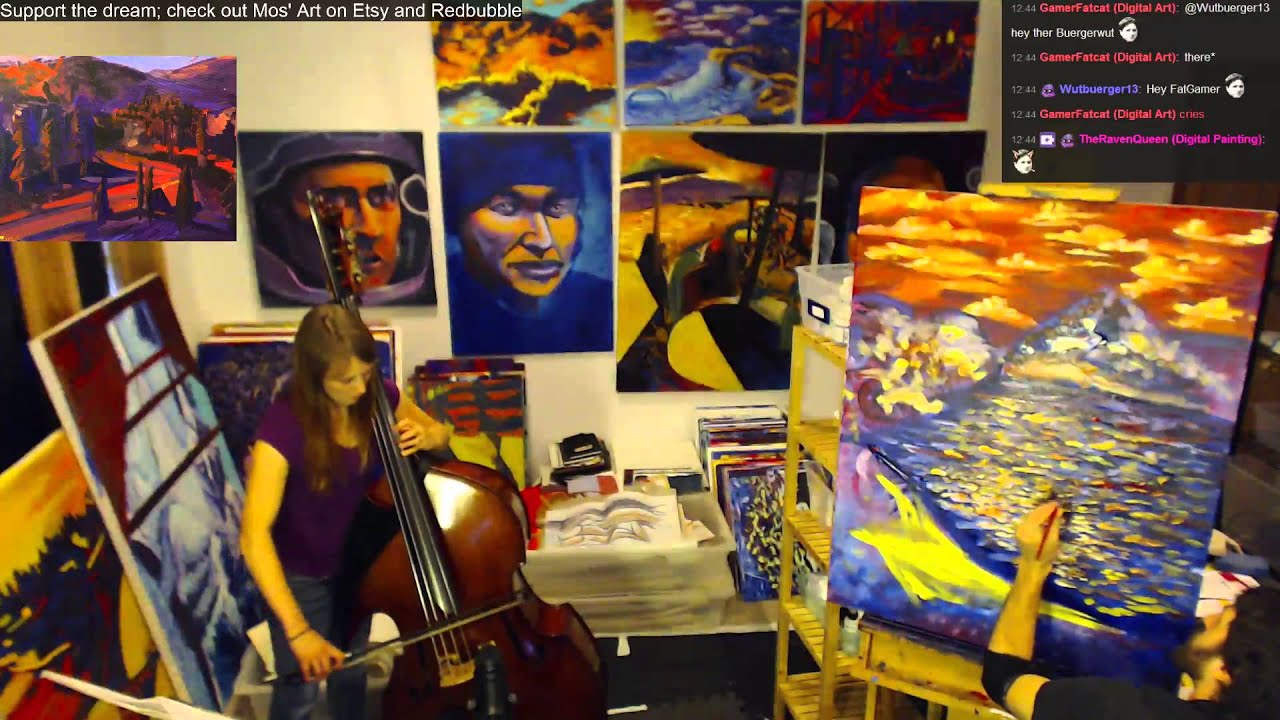 Live music and painting! - YouTube