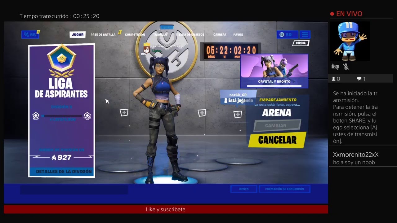 Fortnite 1500 EN ARENA - YouTube