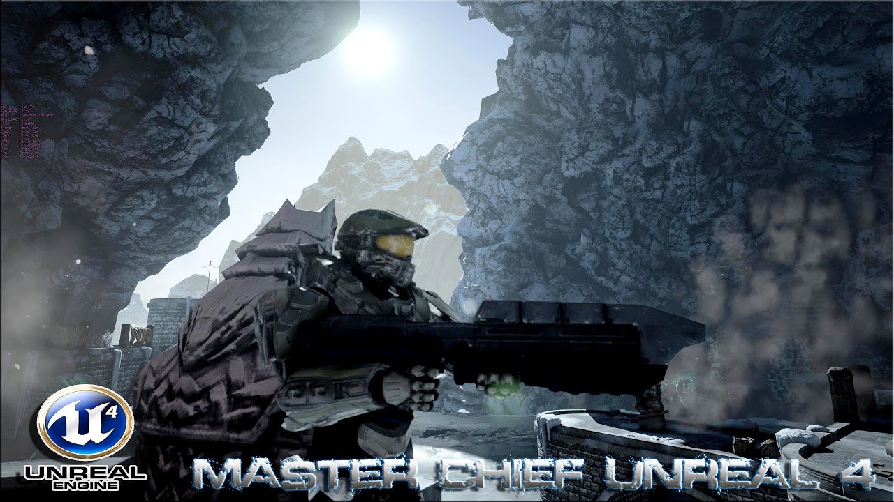 Master Chief in Unreal 4 Infinite Blade: Ice Lands - YouTube