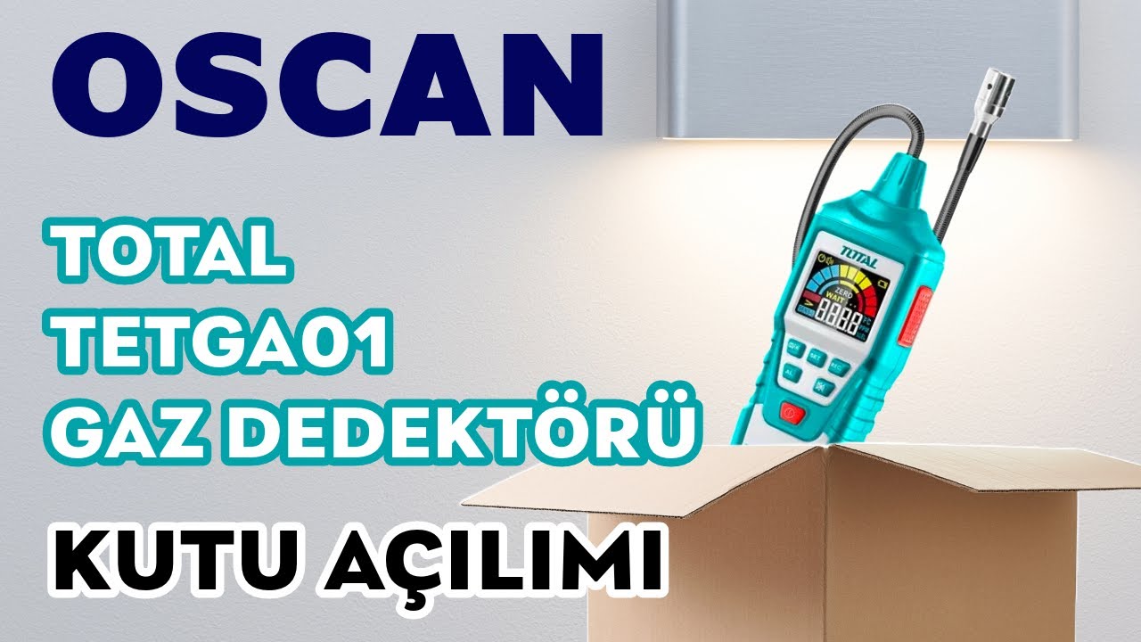 Total TETGA01 Gaz Kaçak Arama Aleti Dedektörü- Kutu Açılışı - YouTube