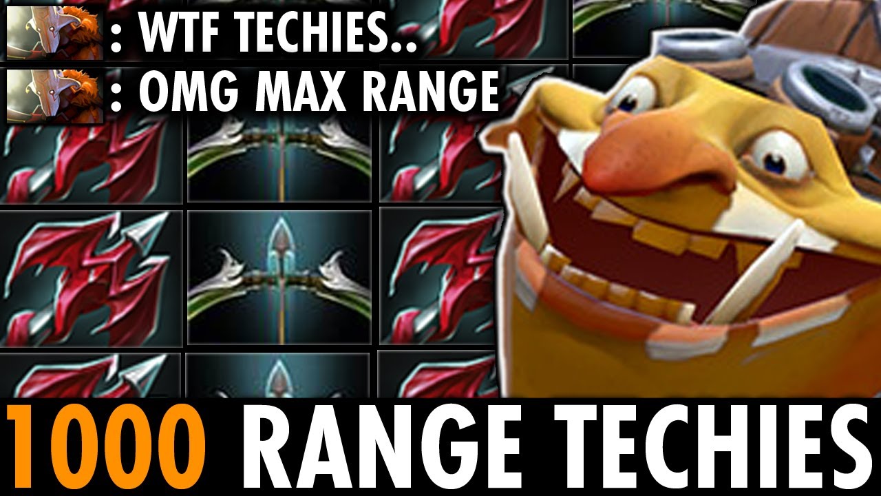 NEW SNIPER TECHIES IS HERE!! WTF First 1000 Attack Range Techies 7.27 ...