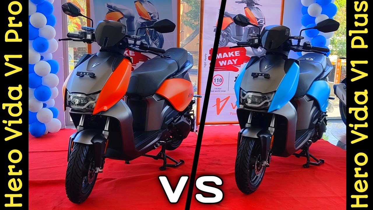 2024 Hero Vida V1 Plus VS Hero Vida V1 Pro Comparison | Features, Range ...
