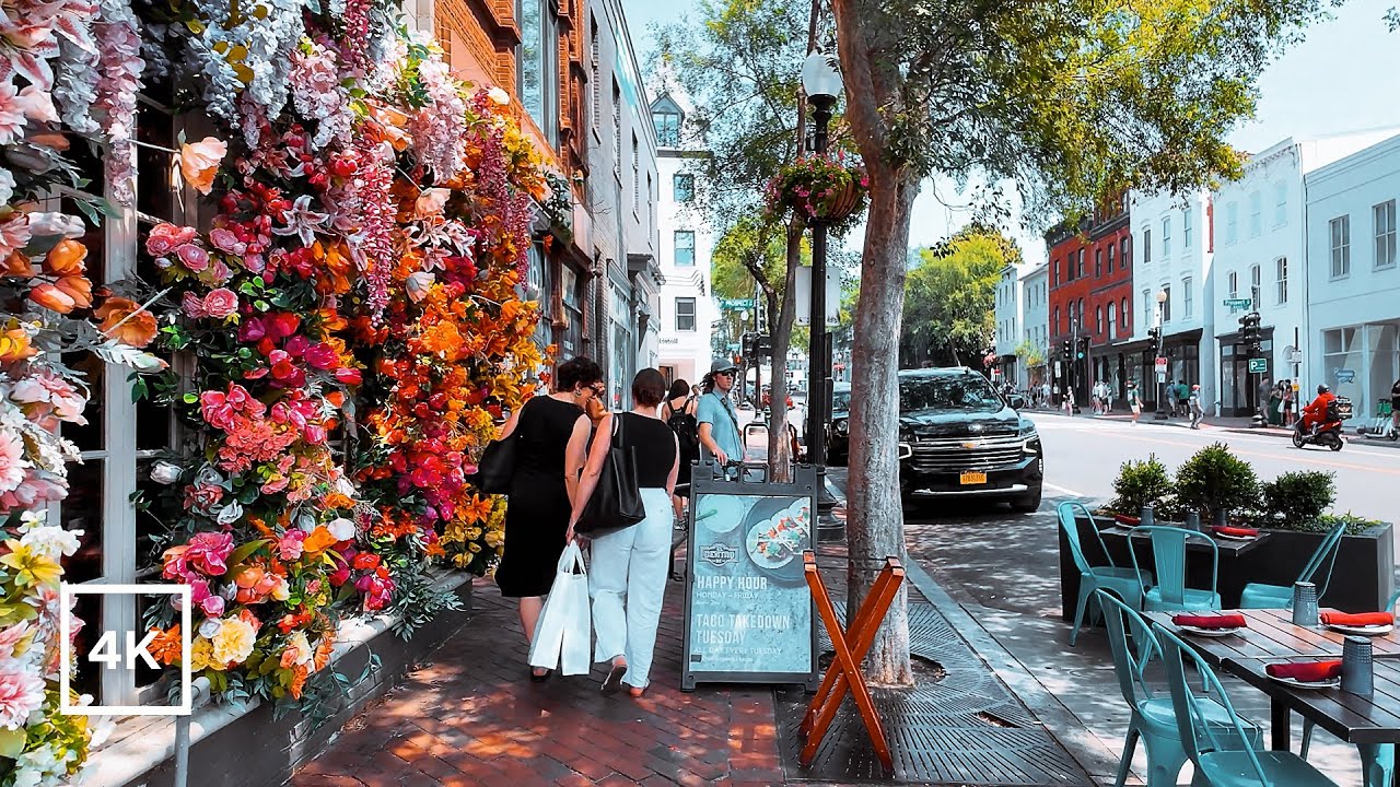 Georgetown, DC Downtown Summer Walking [4K] - YouTube