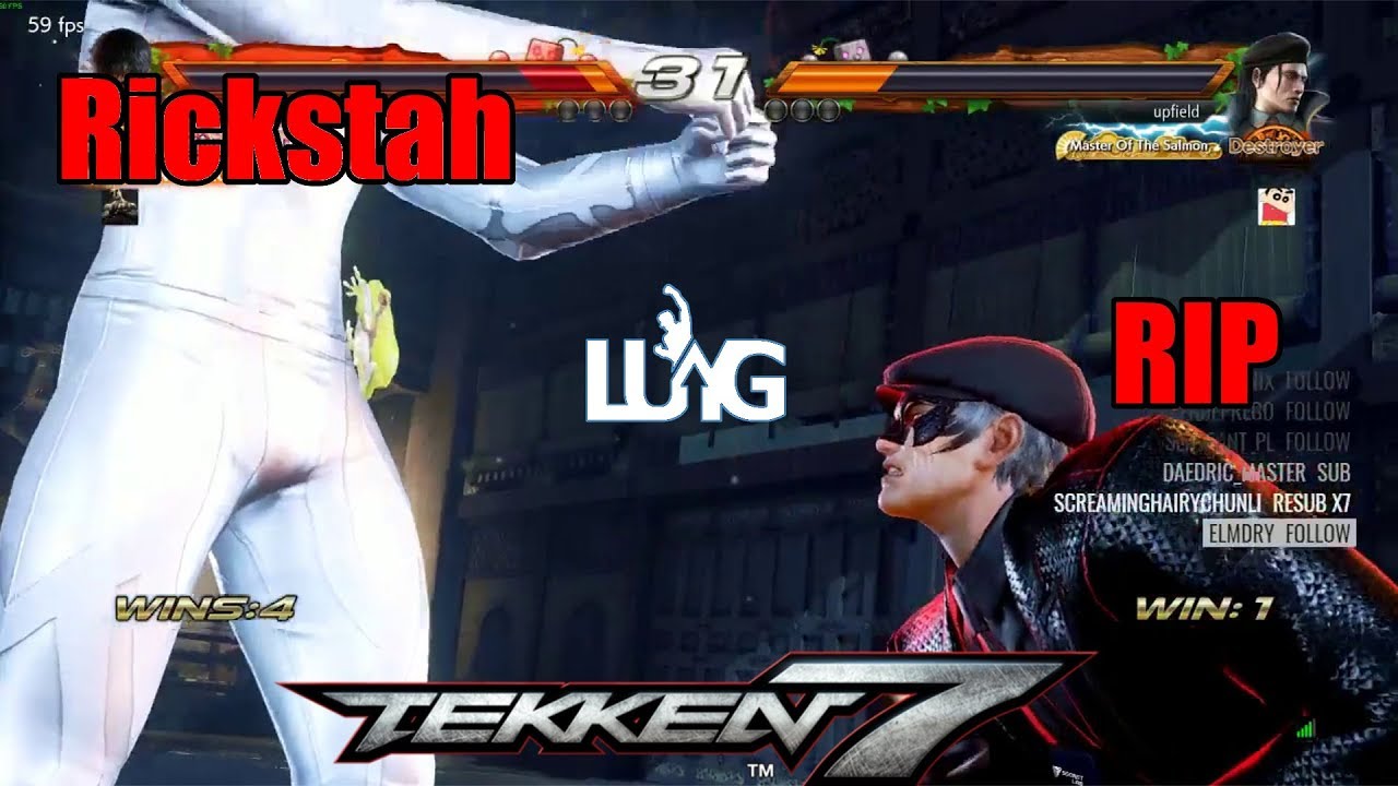 Rip VS Ricksteeezy on RANKED - Tekken 7 - YouTube