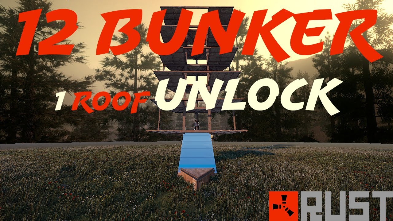 RUST | 12 Bunker 1 Roof Unlock (Roof Override) - Rust Building - YouTube