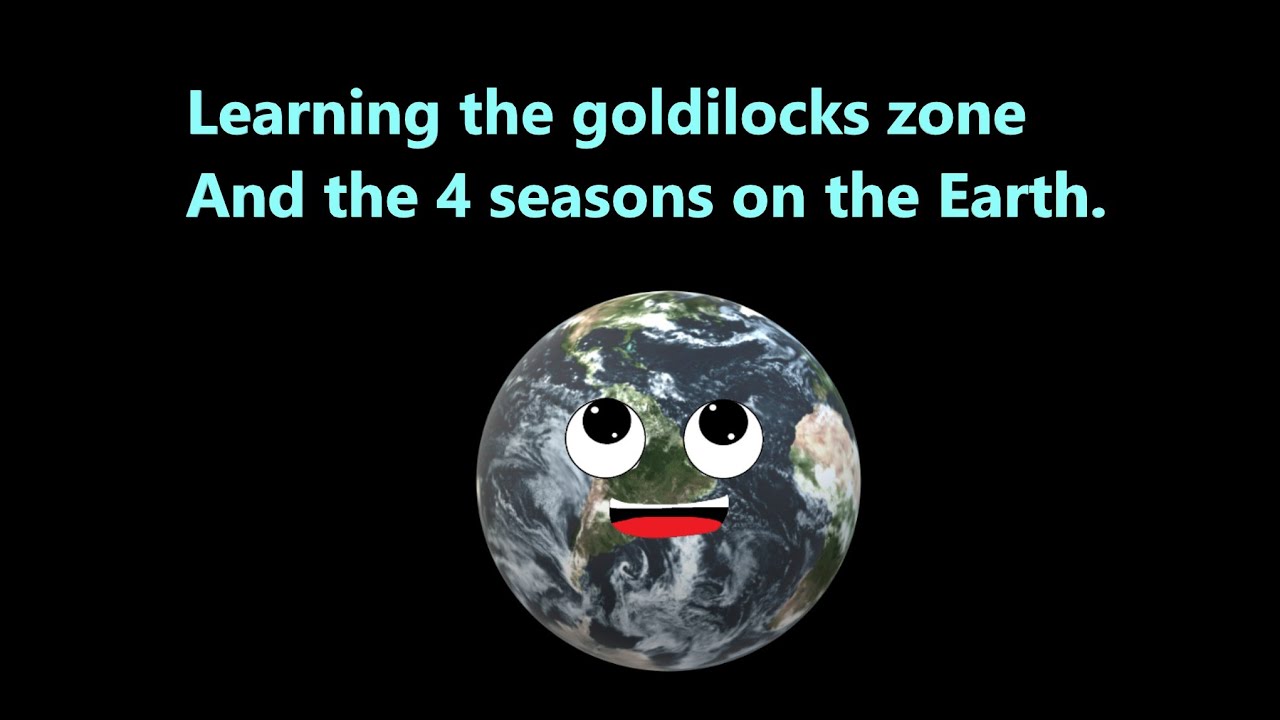 learning the goldilocks zone and the 4 seasons on earth. - YouTube