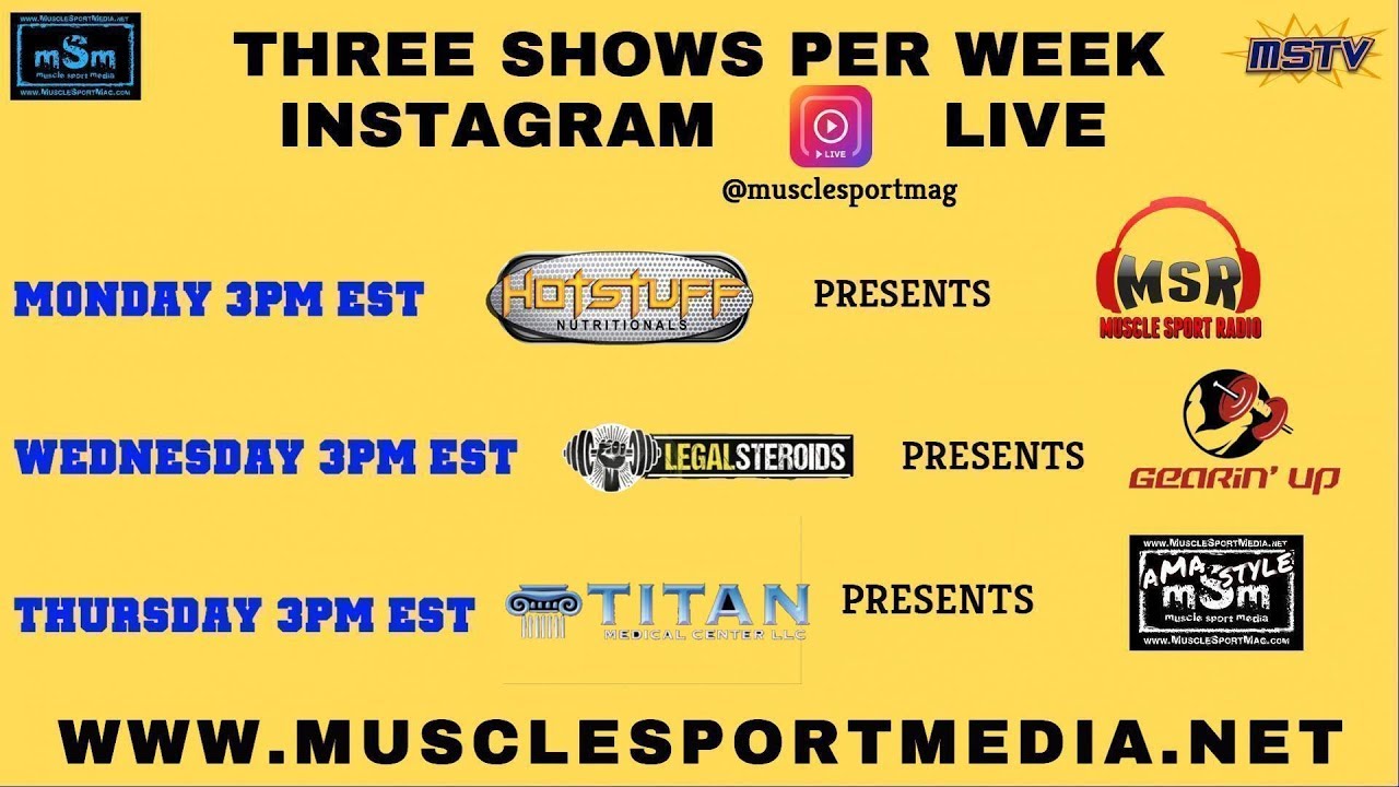 mSm IG Live Shows Three Times Per Week - YouTube