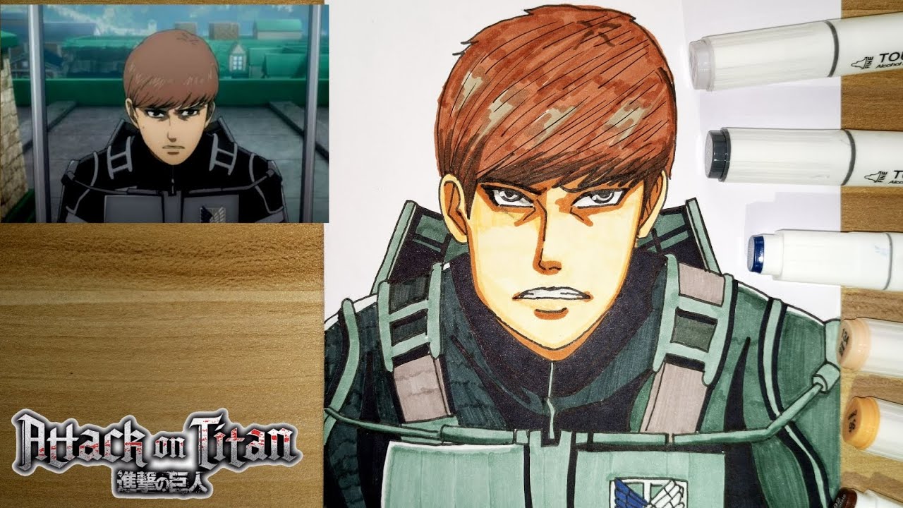 Drawing Floch Forster (フロック・フォルスター) | Attack On Titan | How To Draw ...