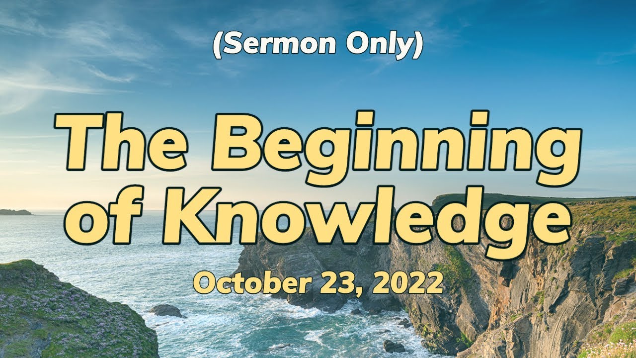 The Beginning of Knowledge - YouTube