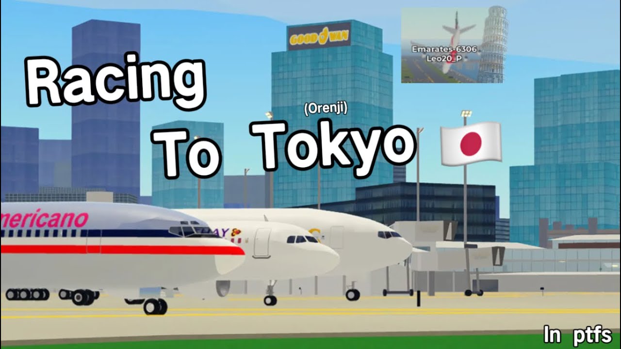 Racing to Tokyo with DIFFERENT aircraft’s in PTFS - YouTube