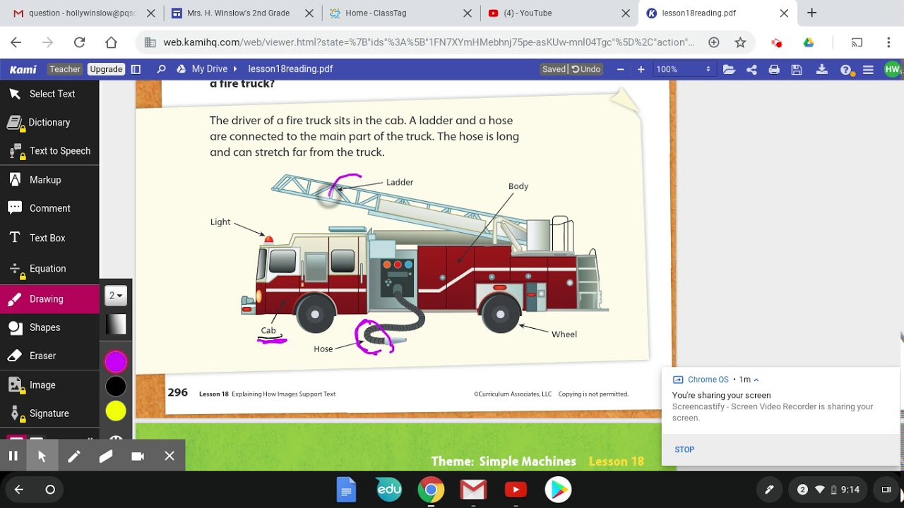 Day 1 Reading Lesson 18 - YouTube