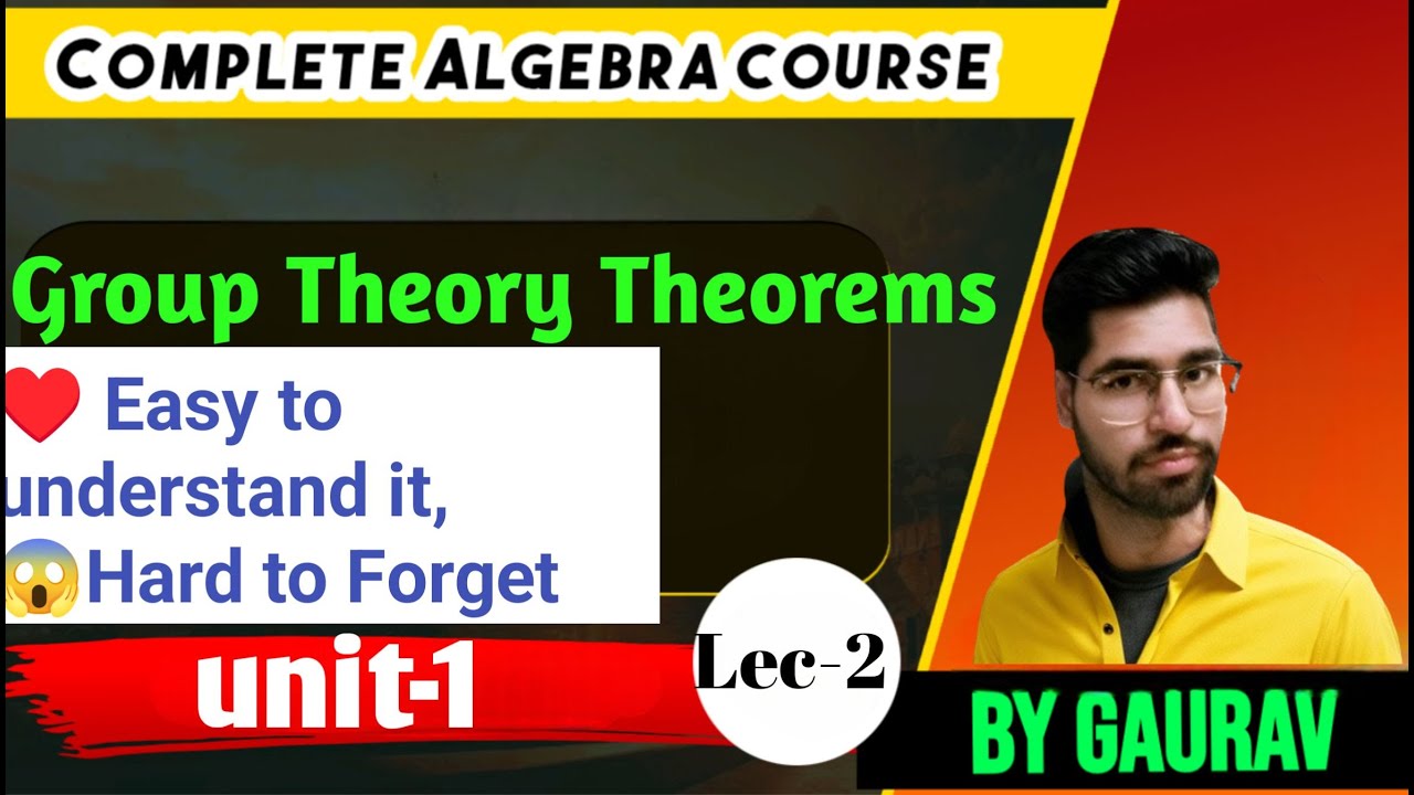 Understanding Group Theorems with Proofs | Abstract Algebra Crash ...