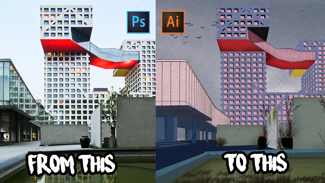 Architecture building illustration | Cinematic style. - YouTube