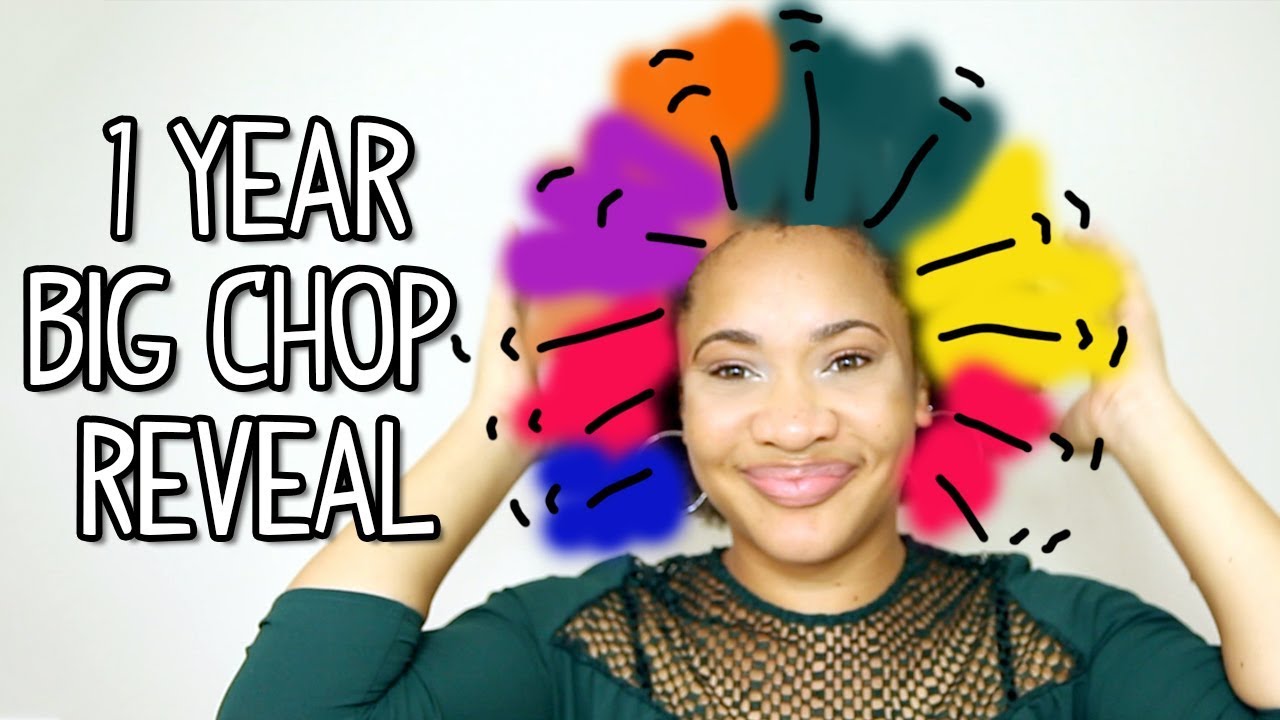 One Year Post Big Chop Reveal - Shaved to 'Fro - YouTube