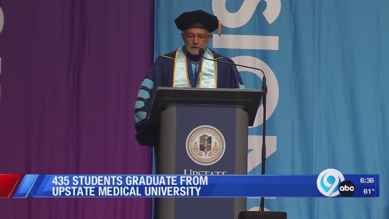 435 students graduate from Upstate Medical University - YouTube