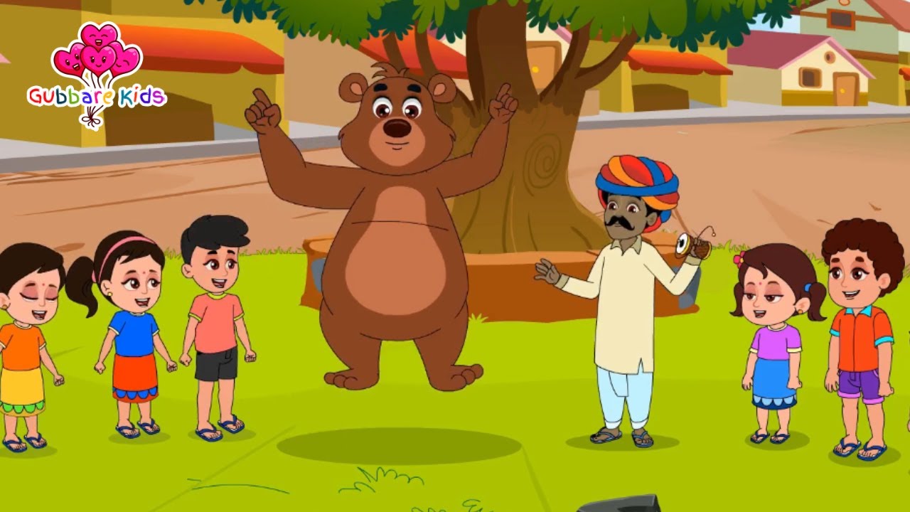 Kalu Madari Aaya | कालू मदारी आया | Hindi Nursery Rhymes - Gubbare Kids