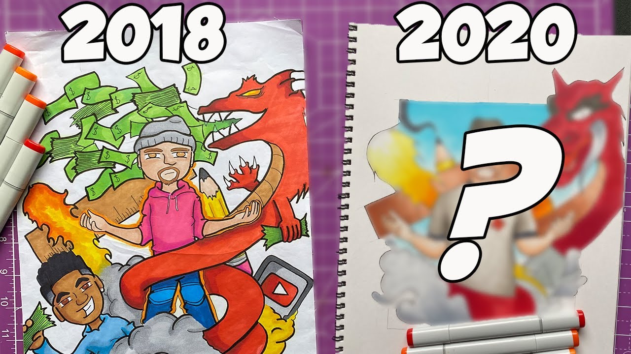 Redrawing Old Art- Did I get better or Nah? - YouTube