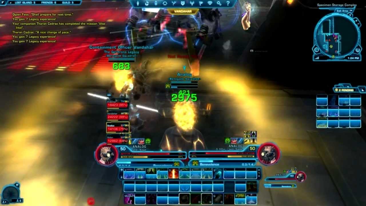 LR-5 Sentinel Droid with any group composition SWTOR Lost Island 1st ...