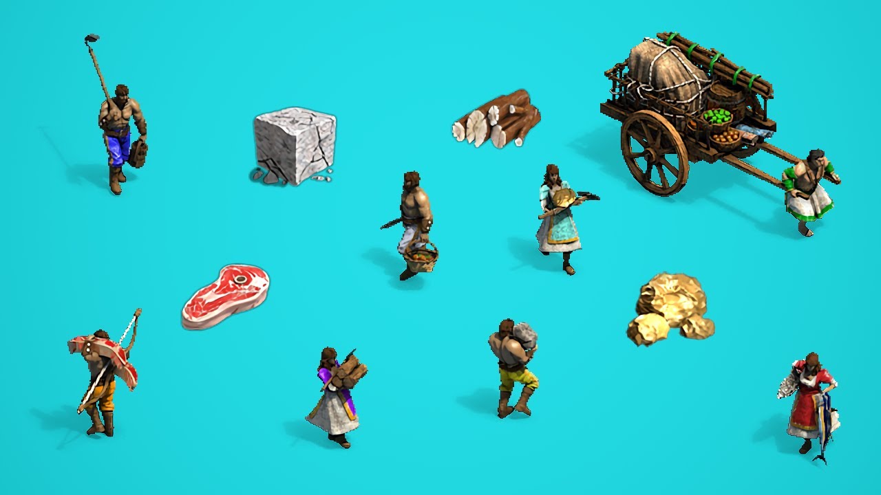 Villagers Carry Fractional Resources - YouTube