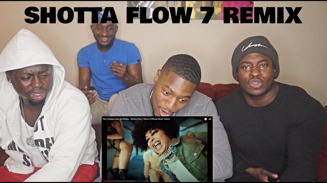 "NLE CHOPPA FT. LIL MABU" SHOTTA FLOW 7 REMIX REACTION VIDEO - YouTube