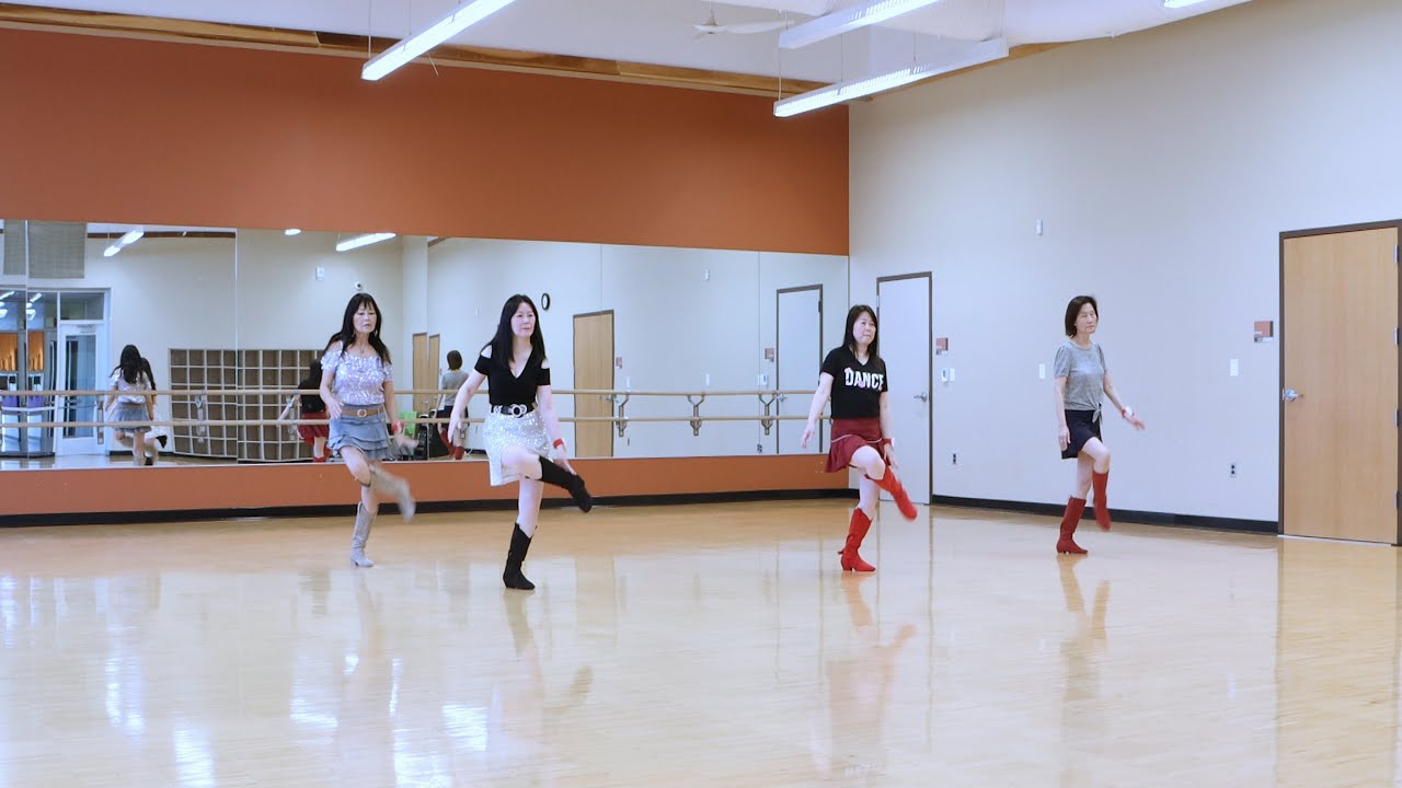 Around the Fire - Line Dance (Dance & Teach) - YouTube