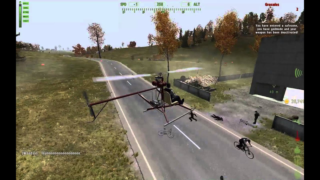 Dayz Overpoch Mod: Safezone gyrocopter fail :S - YouTube