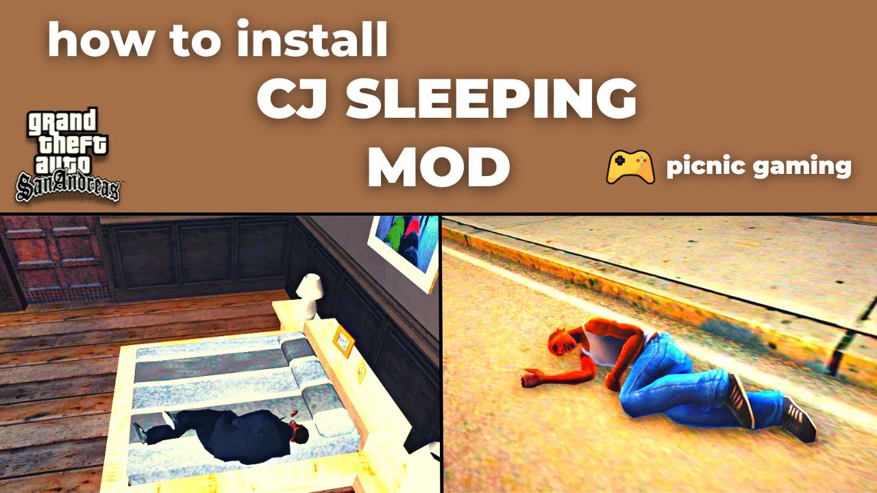 How to install CJ Sleep Mod in GTA SanAndreas | CJ Sleep Mod for GTA SA ...