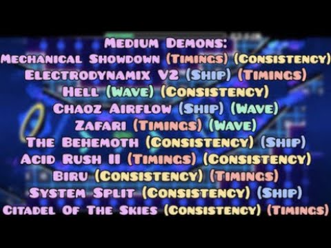 Beating npestas recommended Medium Demons - YouTube