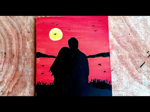 Stncil Art.Cute Capol.Acrylic calar - YouTube