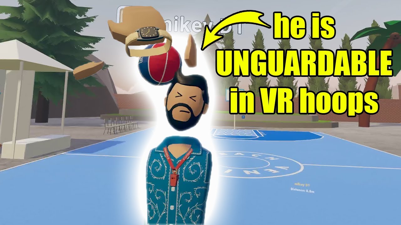 he is UNGUARDEABLE in VR hoops | Recroom VR Basketball Gameplay - YouTube