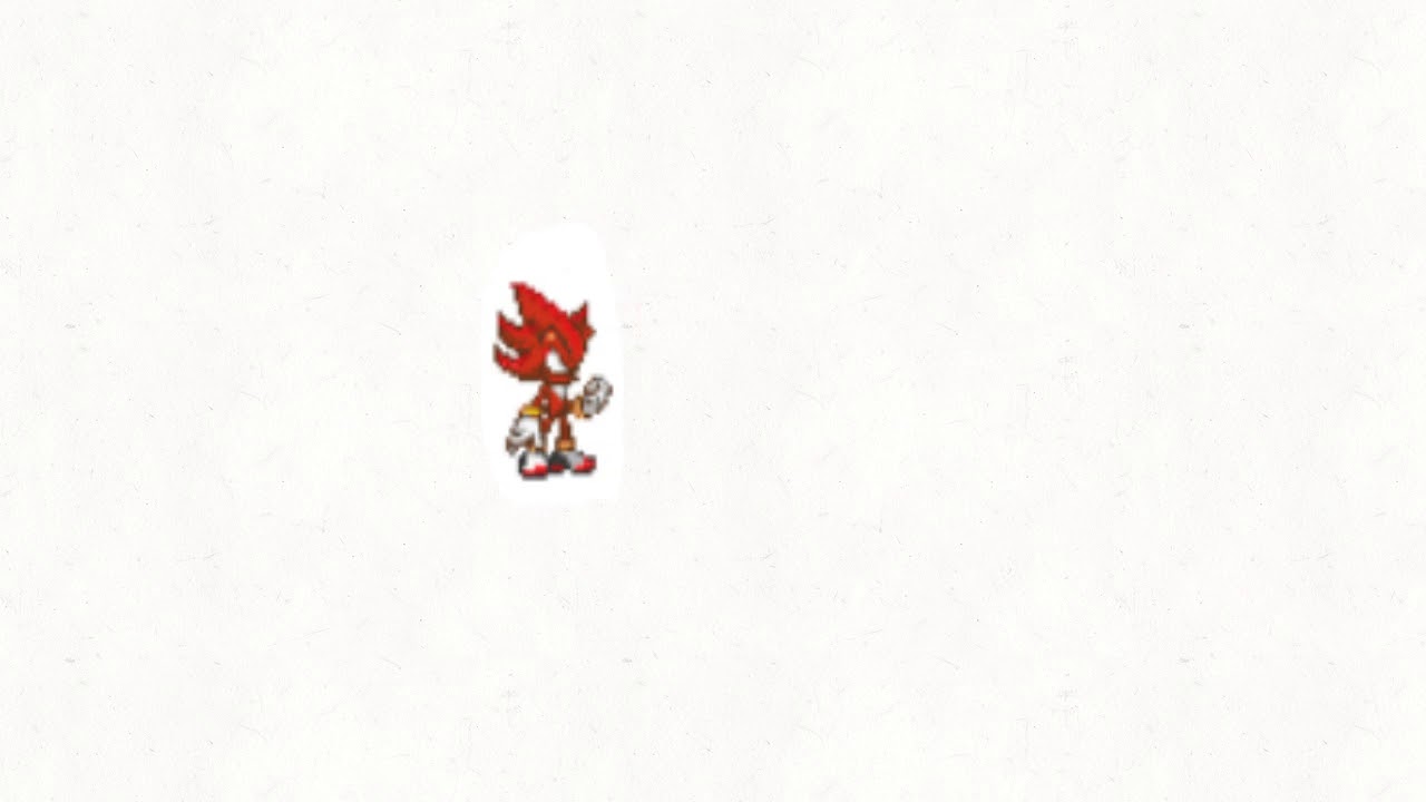 Dark shadow the hedgehog Sprite animation - YouTube