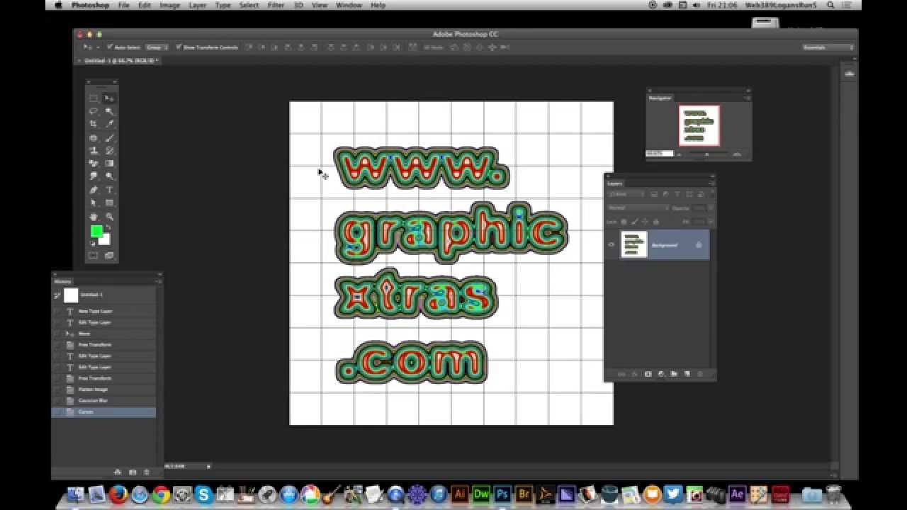 Photoshop CC tutorial : How to Create surreal contour text - YouTube