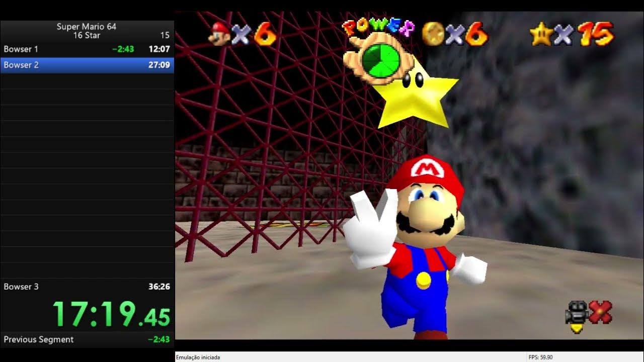 Super Mario 64-16 Star Run 27m 08s (New PB) - YouTube